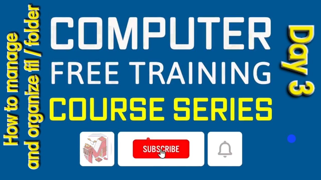 Computer class day 3 । How to manage and organize file or folder ...