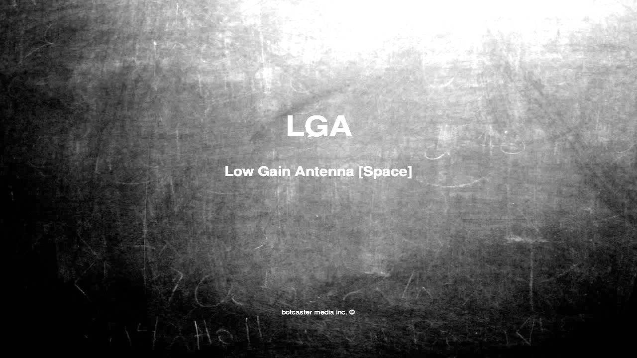 What does LGA mean - YouTube