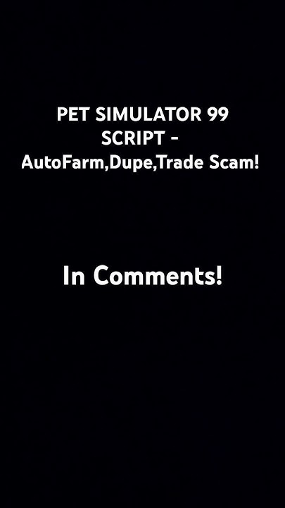 Pet Sim 99 Script - YouTube