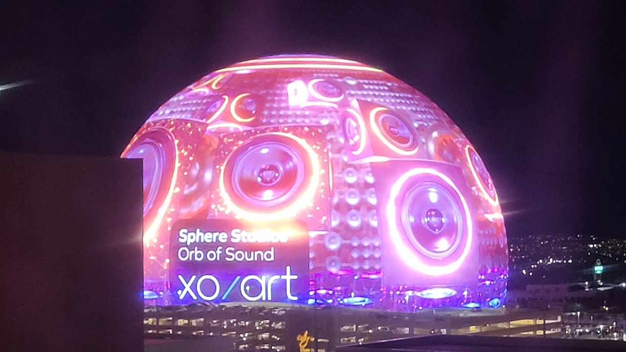 Las Vegas Sphere from the High Roller - YouTube