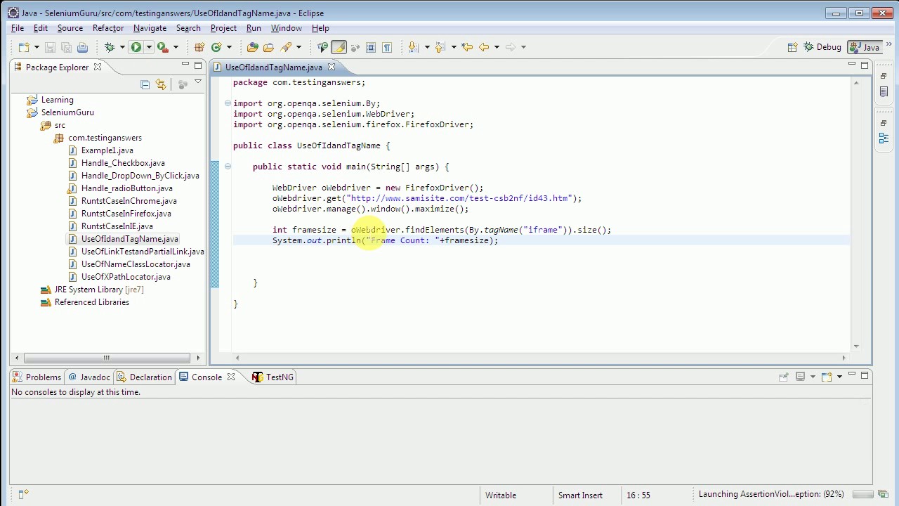 Locating web element by Id and by Tag Name - YouTube