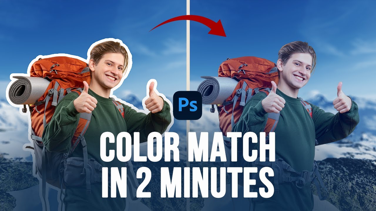 How to Color Match Images in Photoshop in 2 Minutes | Fast & Easy ...