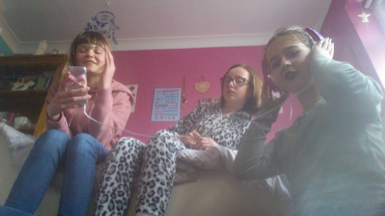 Sleepover with the girls!! Whisper challenge - YouTube