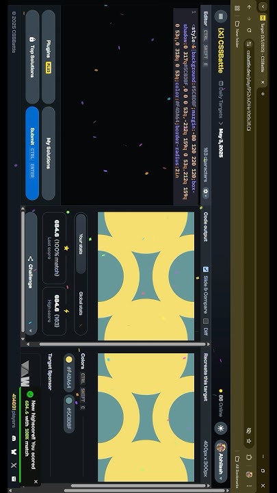 CSSBattle {Daily Target Solution(3/5/2025)}👍🏻#cssbattle #code #css #csshtml #cssgame # ...
