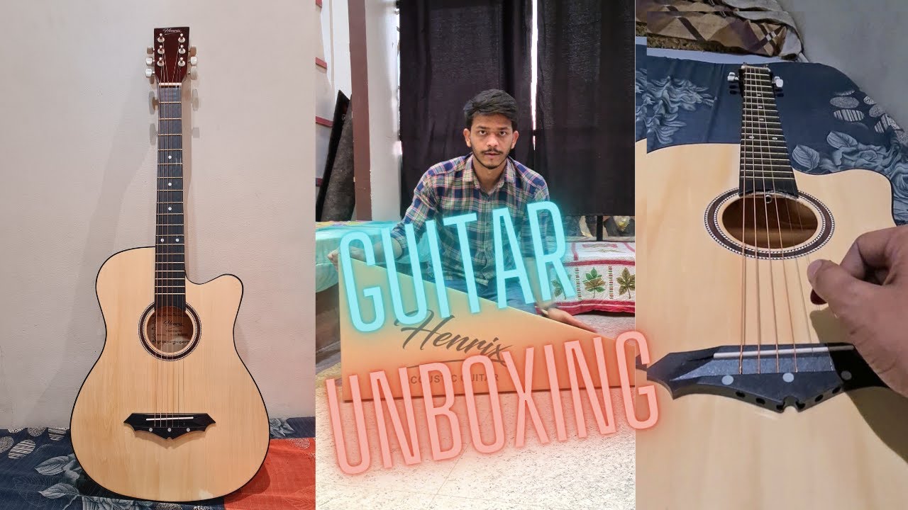 Guitar unboxing|Henrix guitar instrument | guitar unboxing - YouTube