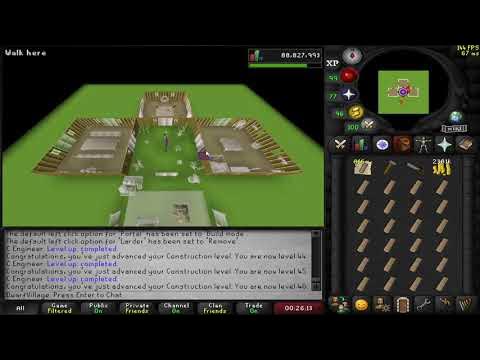 OSRS - Oak Larder Construction Guide | 200k XP/HR (No Butler) - YouTube