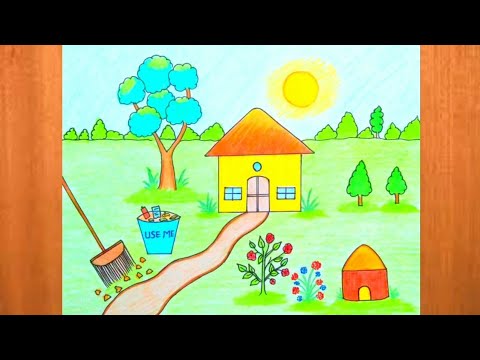Swachh Bharat Abhiyan Drawing || Clean india Poster Drawing Easy steps ...