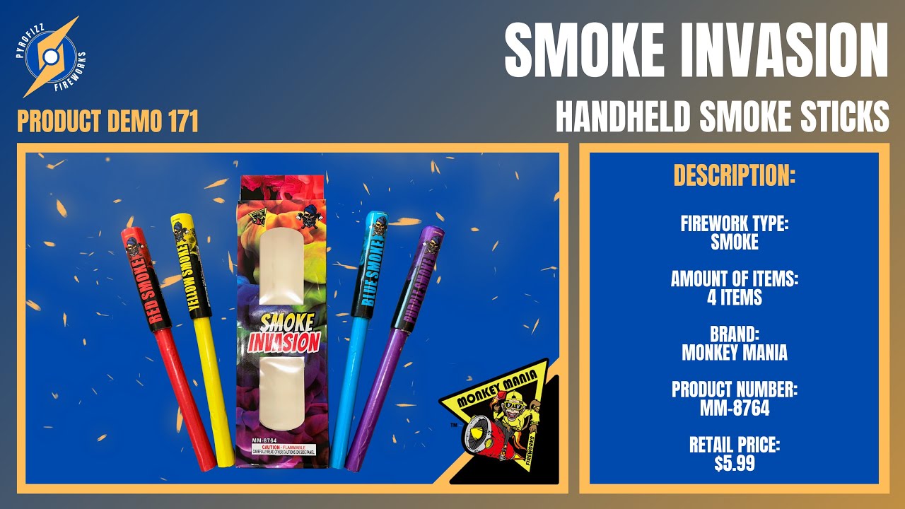 Smoke Invasion by Monkey Mania Fireworks - YouTube