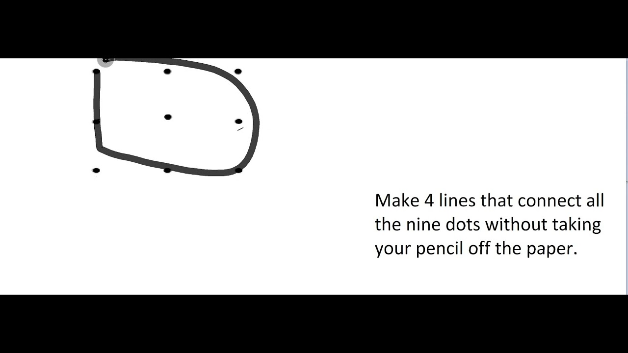 MIND TEASING PROBLEM SOLVING HOW TO CONNECT NINE DOTS WITH FOUR LINES MIND TEASING PROBLEM SOLVING HOW TO CONNECT NINE DOTS WITH FOUR LINES