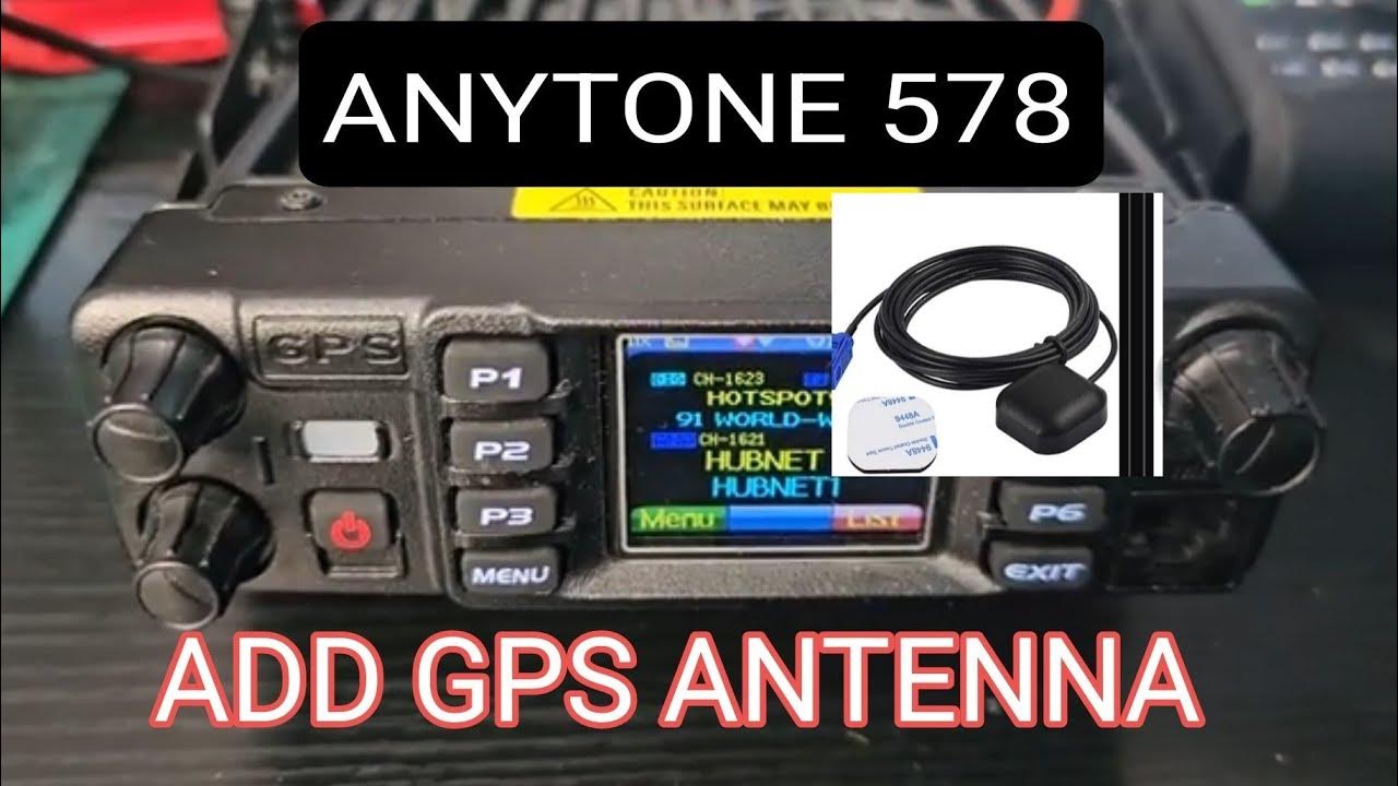 ANYTONE 578 , GPS ANTENNA BOOST & INSTALL - YouTube