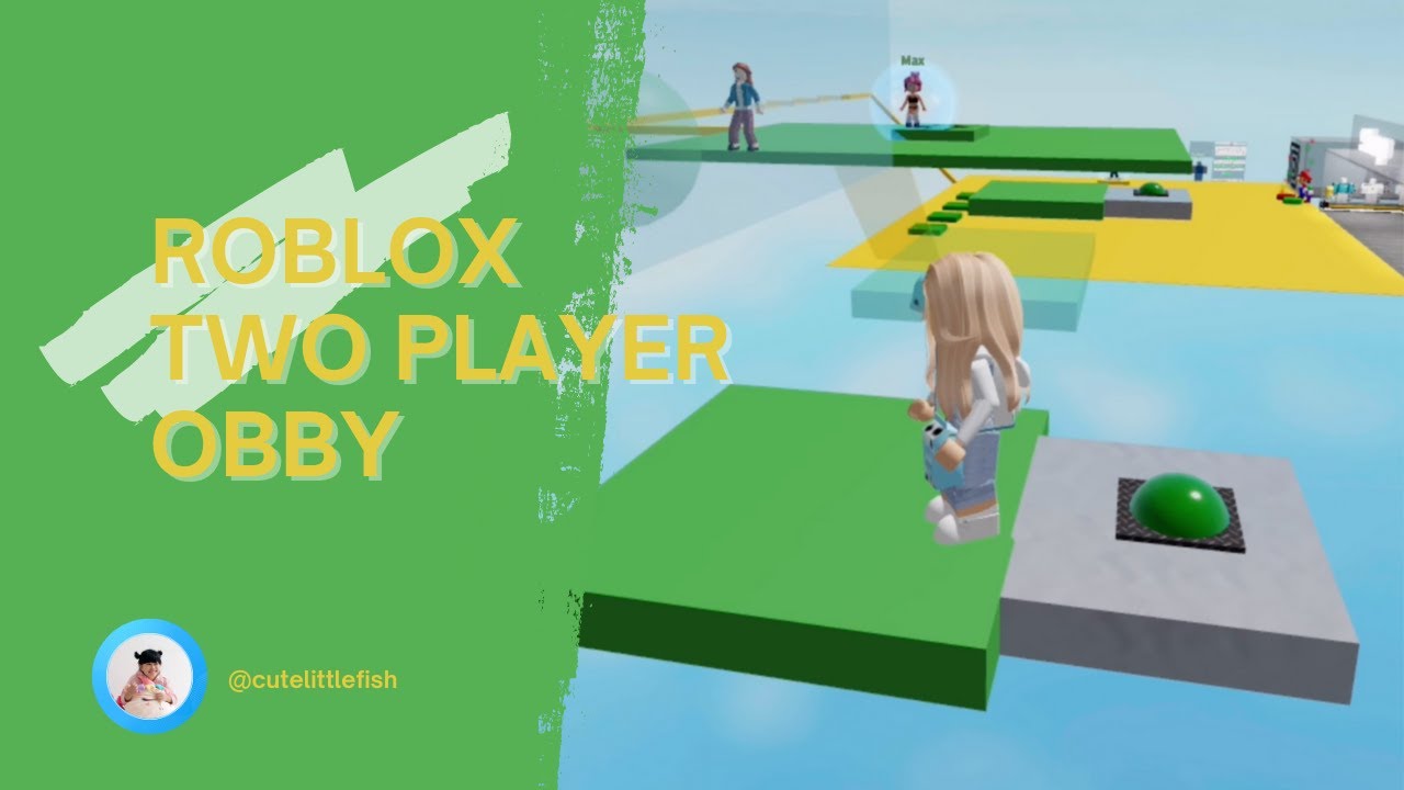 Casual Gameplay ROBLOX Two Player OBBY - YouTube