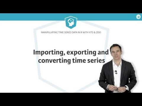 R tutorial: Importing, exporting and converting time series - YouTube