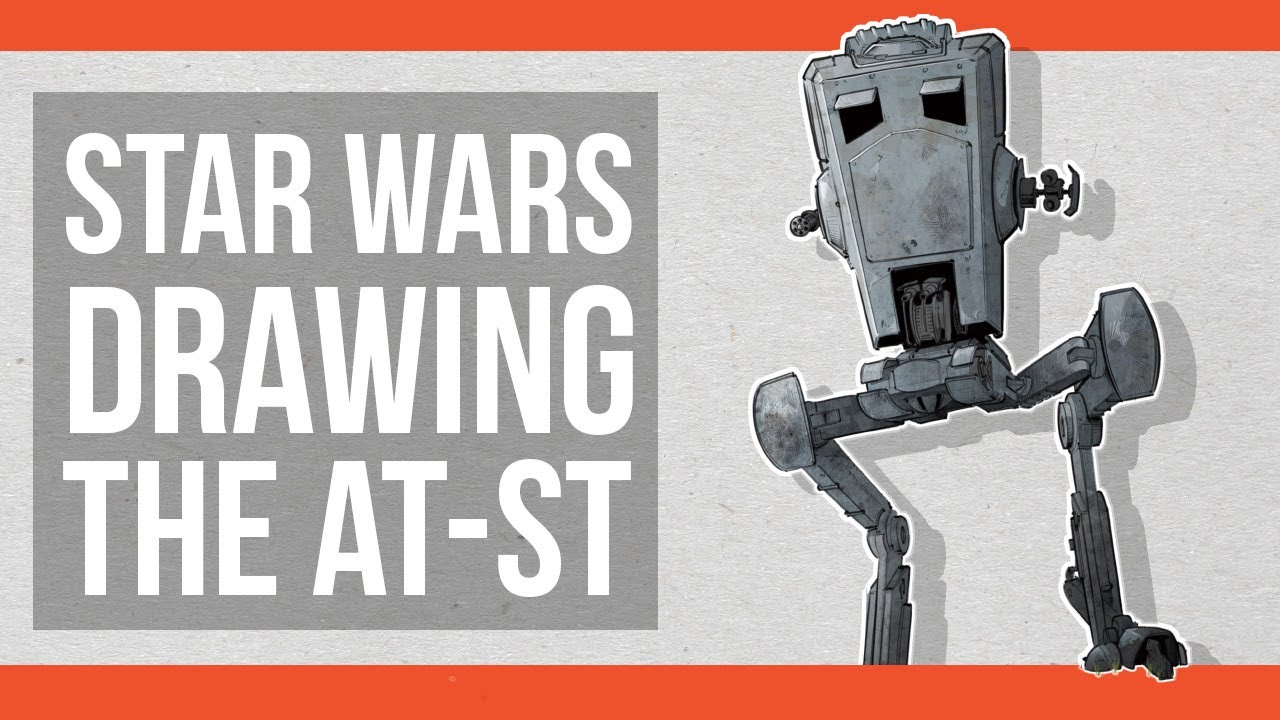 Drawing the AT ST from Star Wars - YouTube