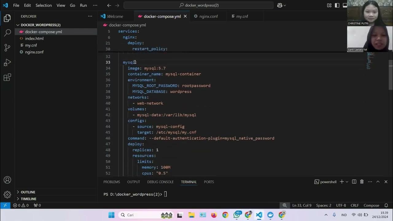 Instalasi dan konfigurasi infrastruktur virtual dengan Docker Compose-UASP AKSO 2024/2025 - YouTube