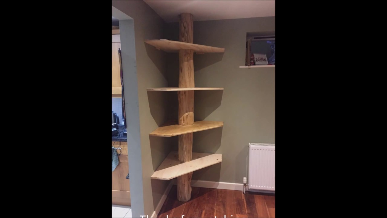 Log Shelving Unit - Chevy's Creative Workshop - YouTube