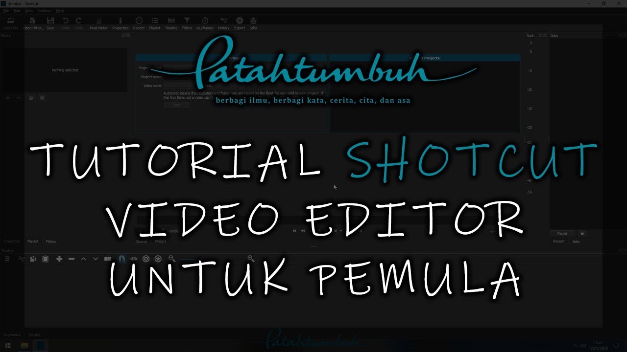 Tutorial Shotcut Video Editor Untuk Pemula - YouTube
