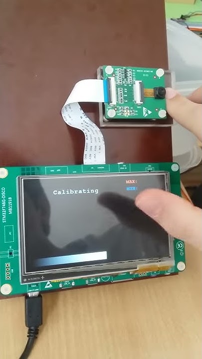 Thermopile array + STM32F746 Discovery kit - YouTube