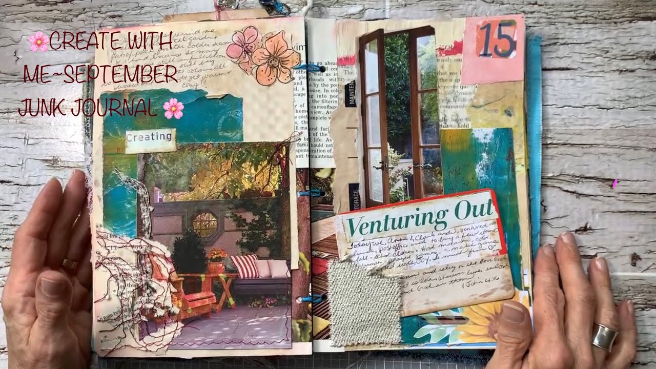 🌸CREATING IN MY SEPTEMBER JUNK JOURNAL🌸 - YouTube