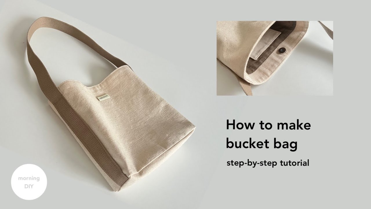 How to make a bucket bag | easy step-by-step tutorial! - YouTube