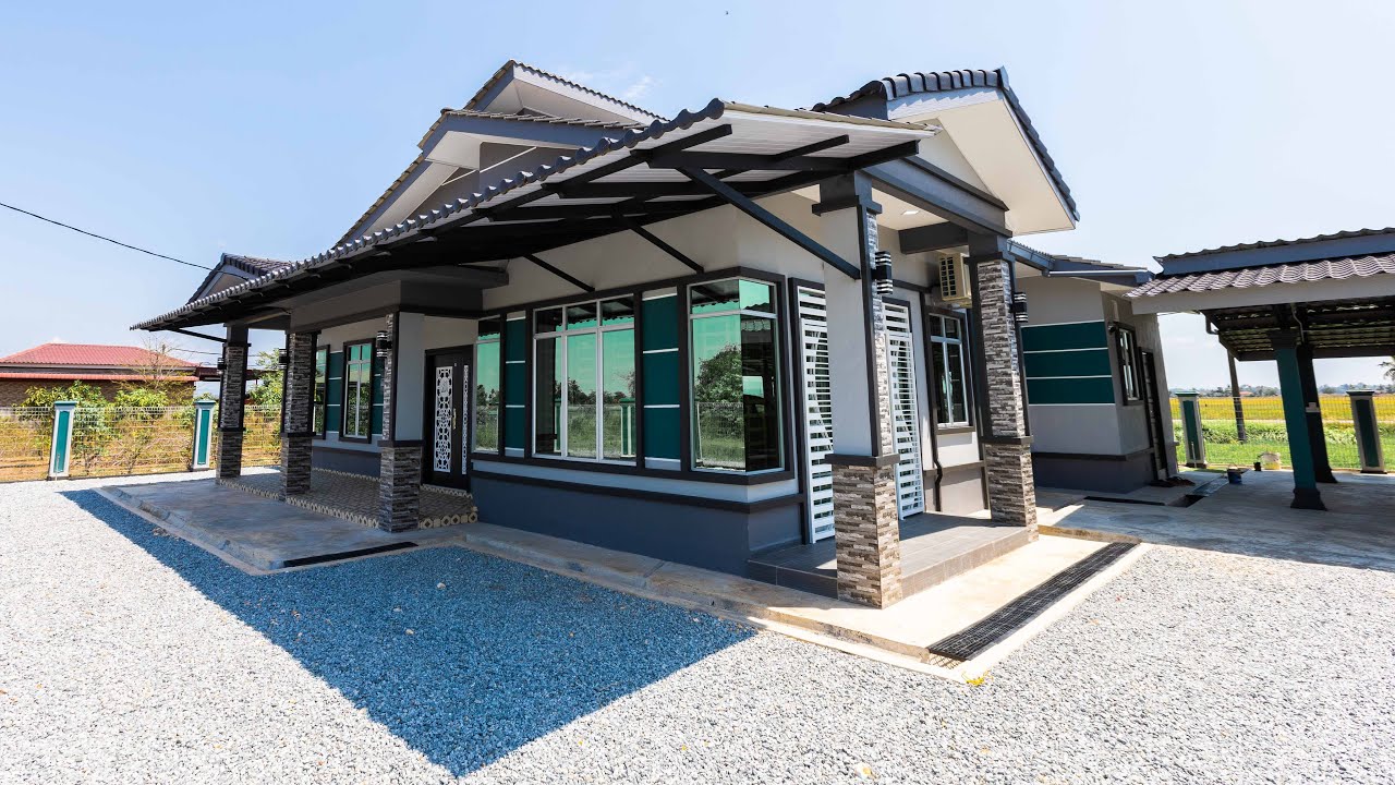 Rumah Banglo Cantik Macam ni berapa bajet ? House Tour Malaysia - YouTube