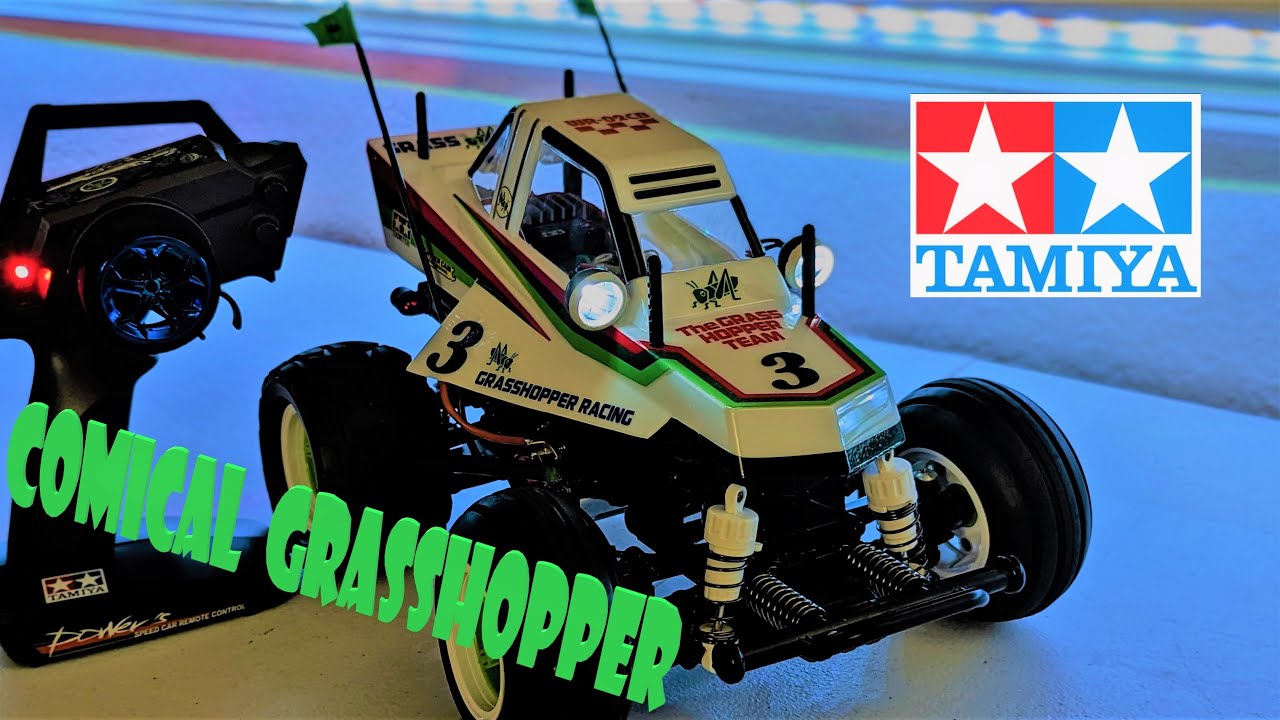 Tamiya Comical Grasshopper - LEDs, Brushed RZ Motor, Full Bearings ...