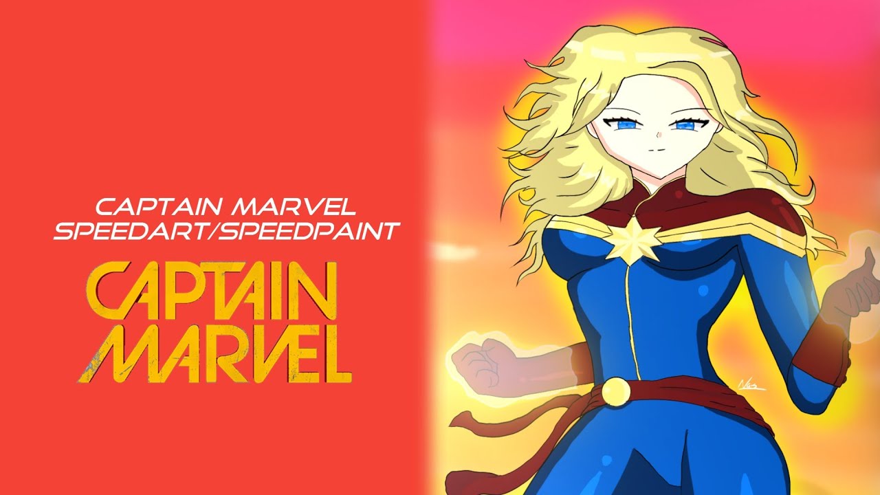 Captain Marvel (Anime) Speedart/Speedpaint - YouTube