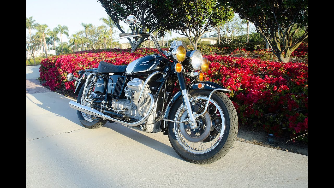 1974 Moto Guzzi Eldorado Police bike For Sale - YouTube
