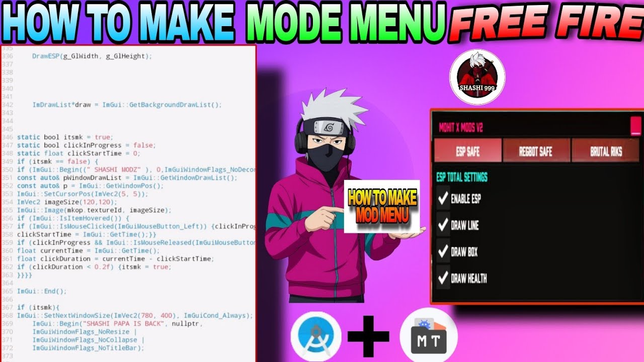 HOW TO MAKE FREE FIRE LOADER MOD MENU💀 | MAKING OF MOD MENU ☠️| NEW ...