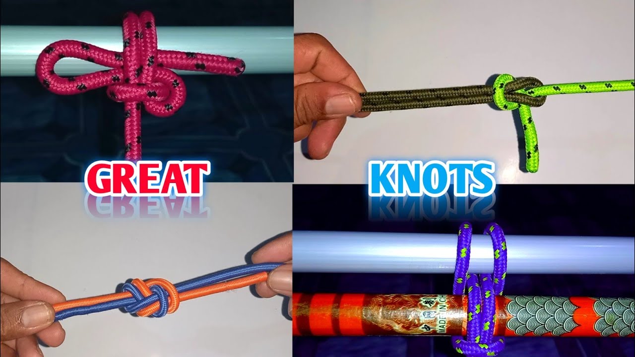 4 Best Knots in Life | The easiest knot in the world that you must know ...