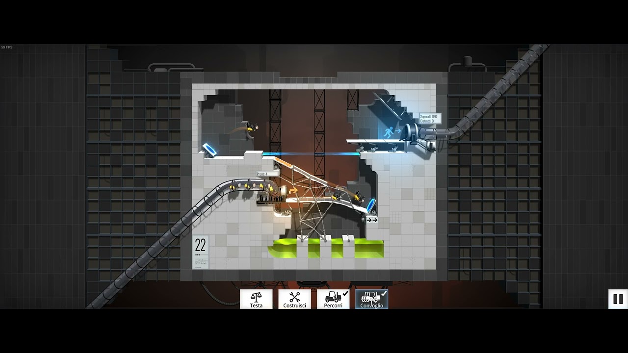 Bridge Constructor Portal - Level 12 - YouTube