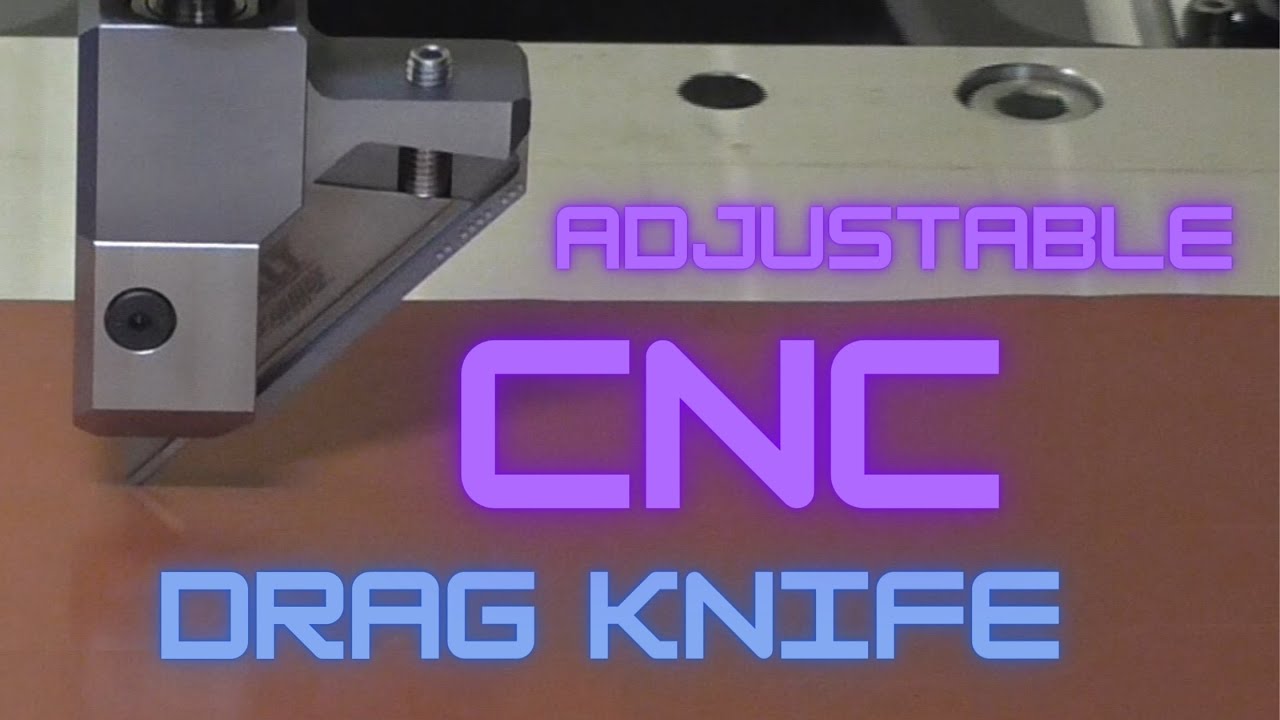 Adjustable Offset (The Original) CNC Drag Knife - YouTube