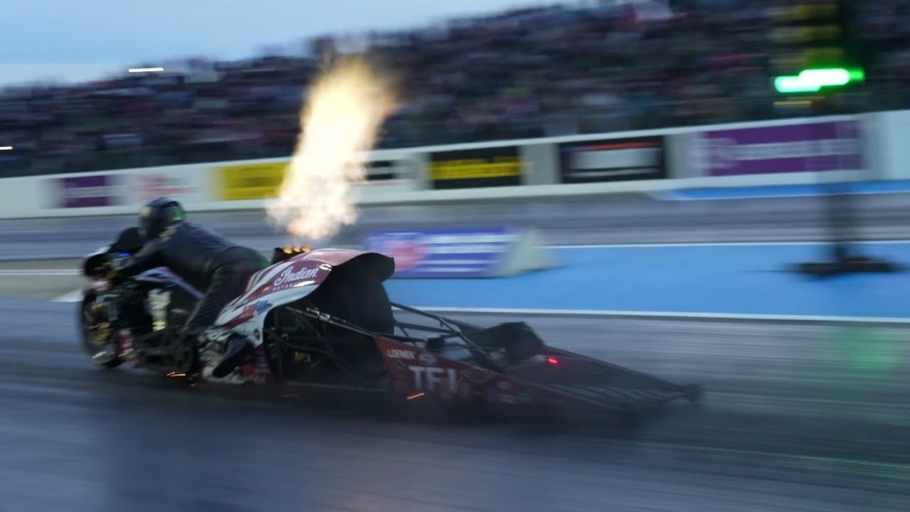 Europe's quickest and fastest Top Fuel Bike - Rikard Gustafsson Indian ...
