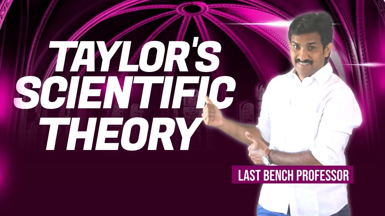 Taylor 4 principles of scientific theory - YouTube