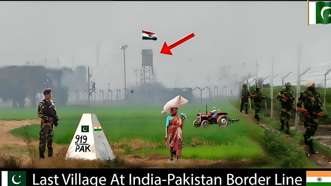 India Pakistan Border Line || Last Village Of Pakistan (Very Close To Zero Line) - YouTube