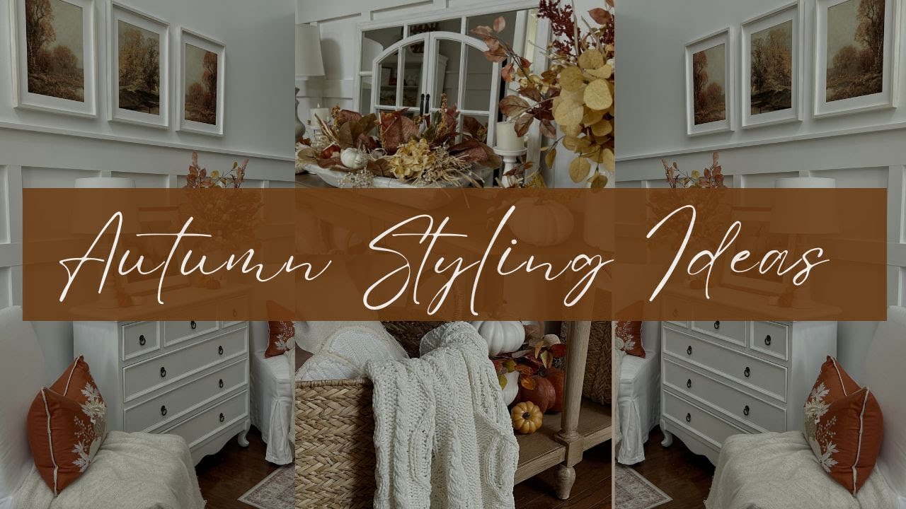 🍁NEW🍁FALL DECORATING 2024 | ENTRYWAY STYLING IDEAS | COZY AUTUMN DECOR ...