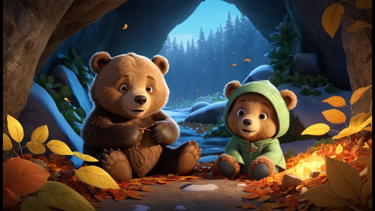 Five Sleepy Bears in a Cave Rhyme Song | Popular Nursery Rhyme ...