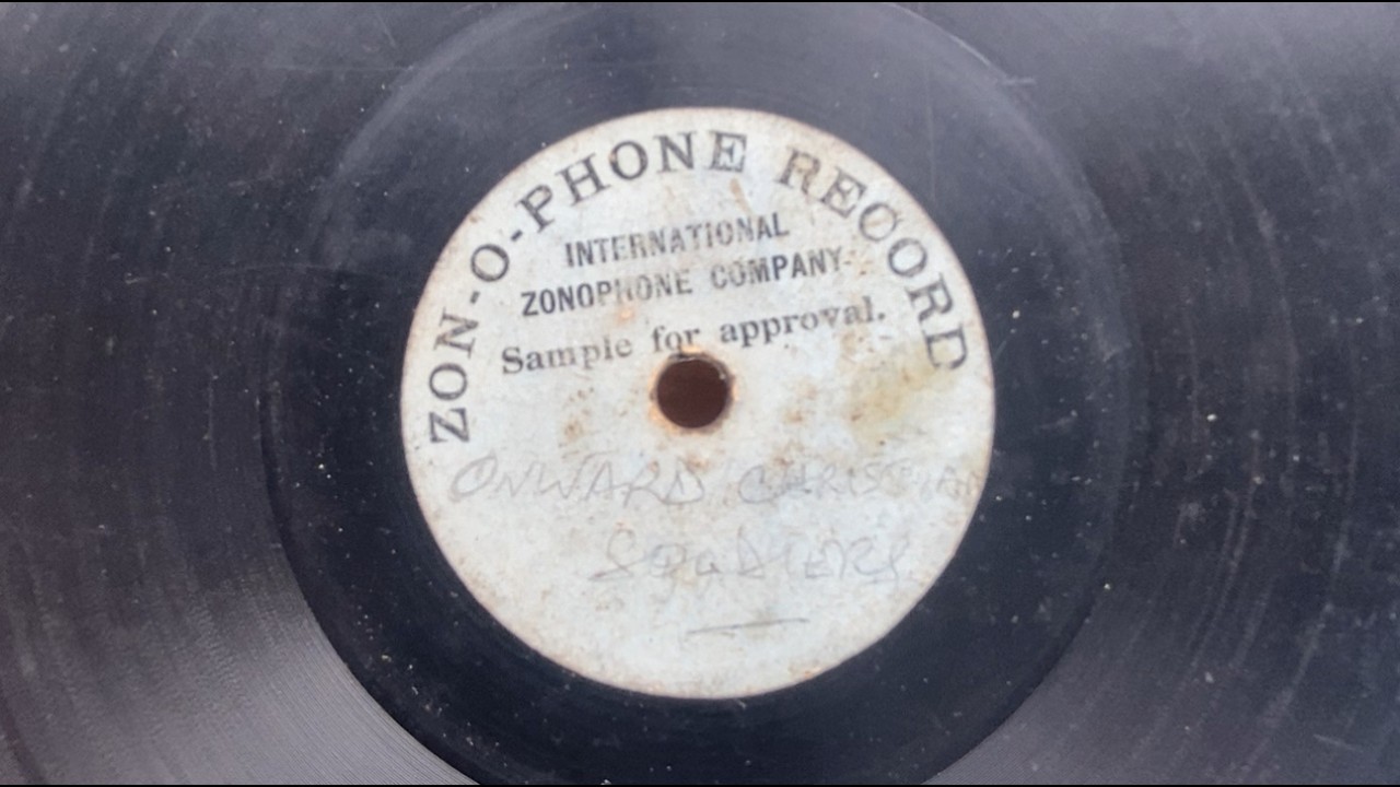 Onward Christian Soldiers - single sided zonophone sample record - YouTube