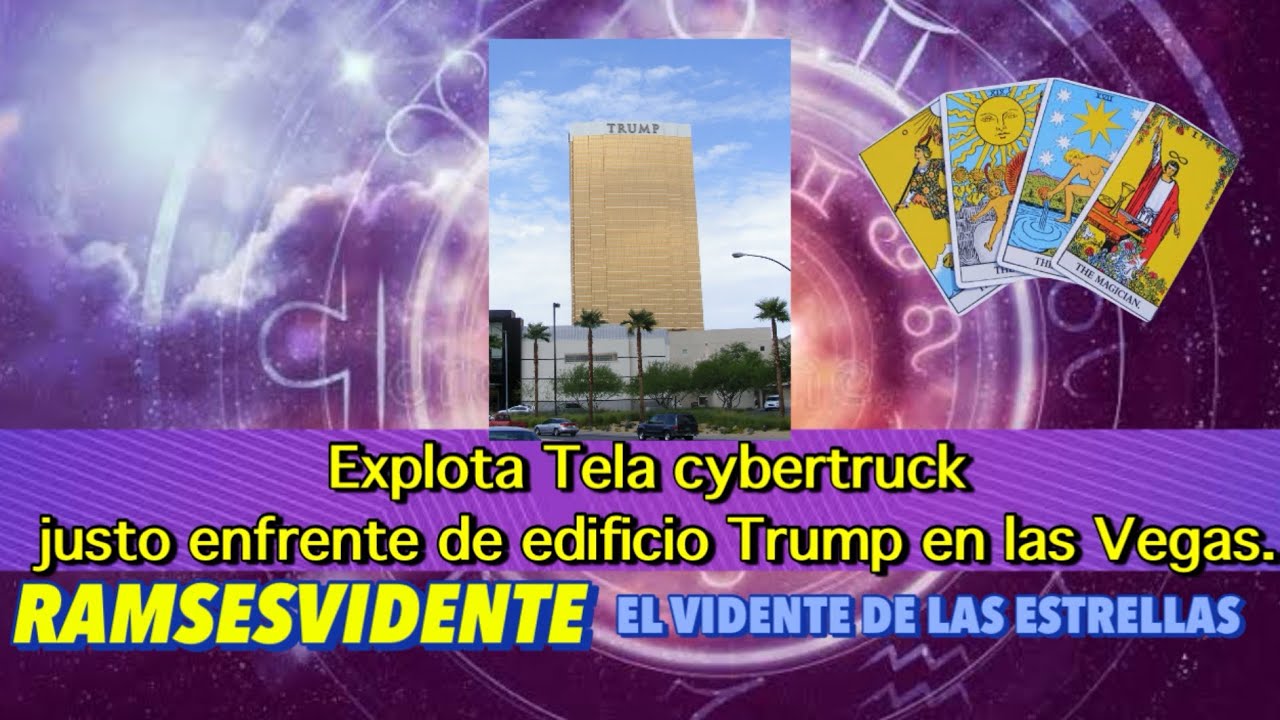 Explota Tela cybertruck justo enfrente de edificio Trump en las Vegas. - YouTube