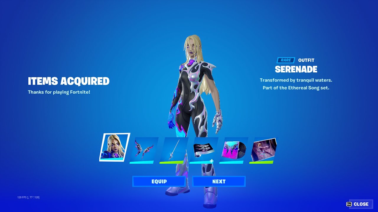 Buying New Serenade Skin In Fortnite Item Shop Today | Full Singing ...