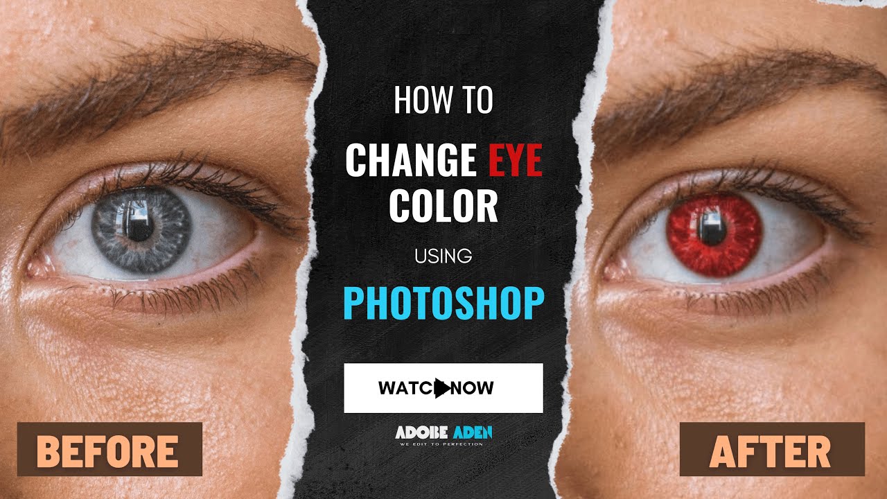 how to change eye color in photoshop | Photoshop tutorial | how to ...