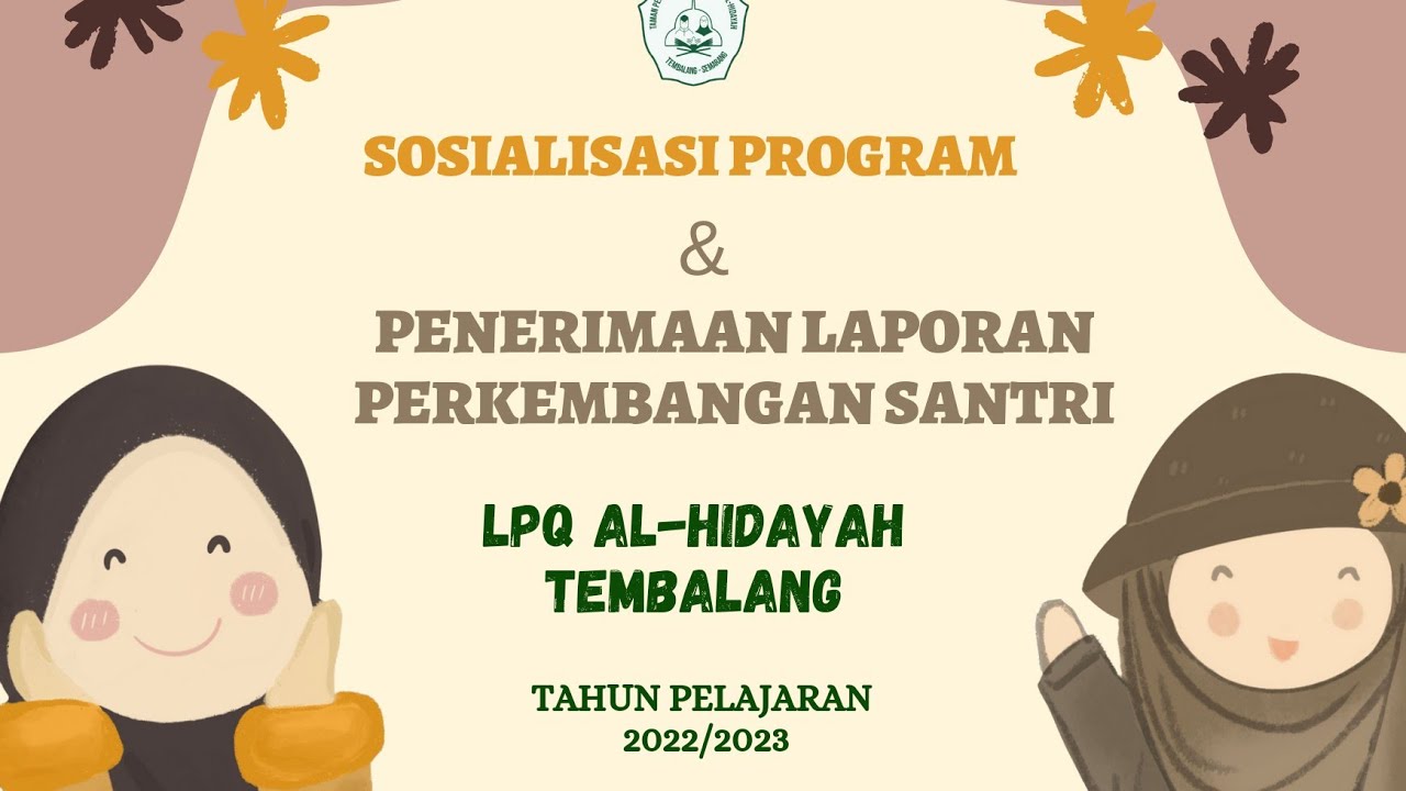Sosialisasi program TPQ AL HIDAYAH Tahun 2023 - YouTube
