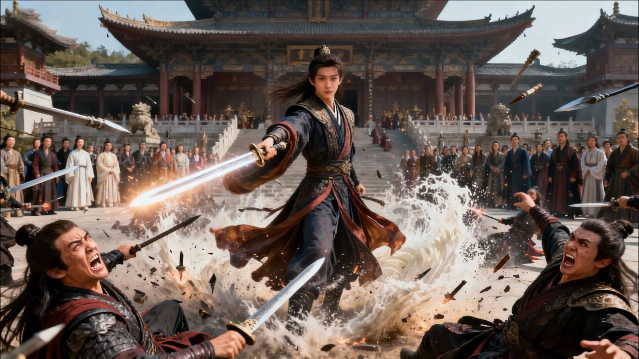 Kung Fu Movie! Villains ambush the weak sect leader, unaware he’s a ...