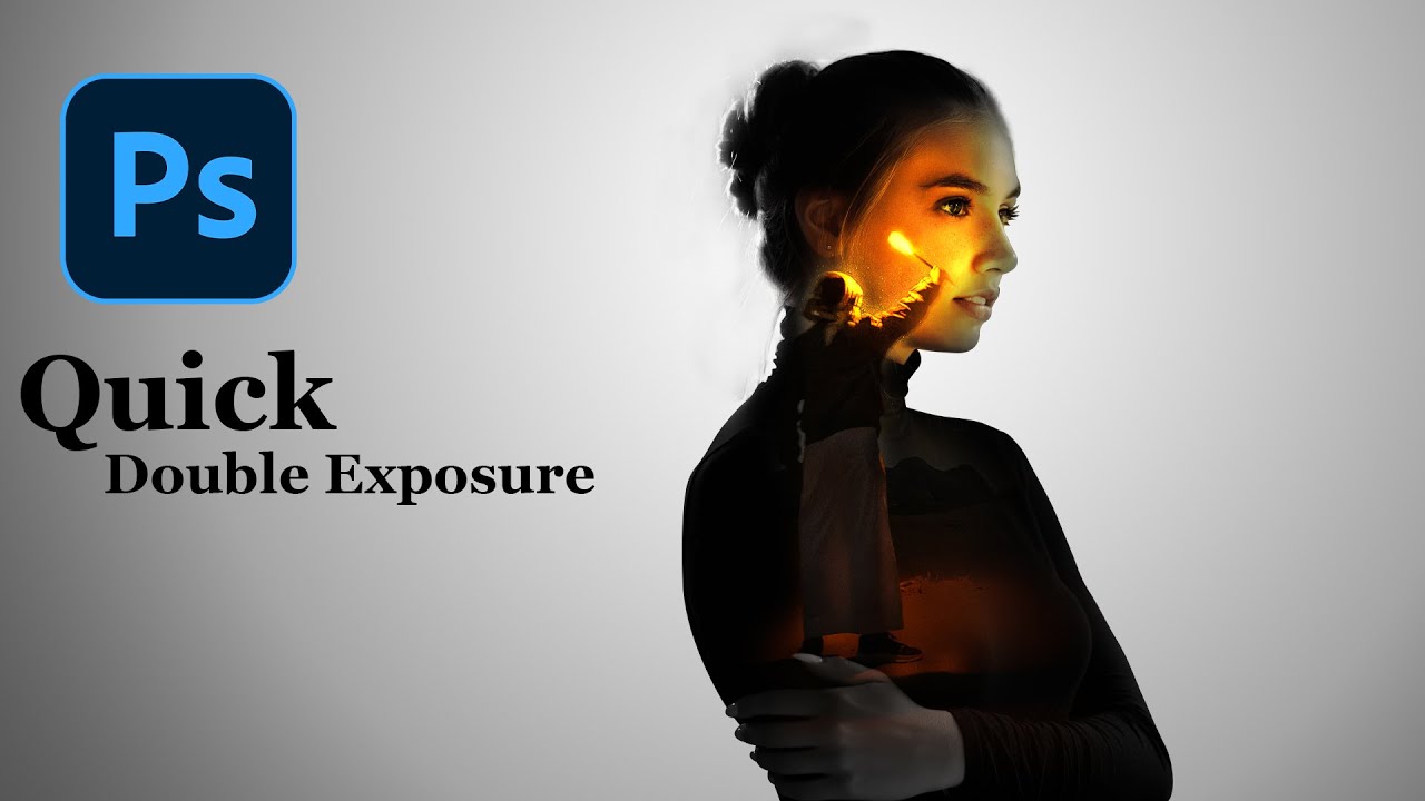 "Photoshop Tutorial : Quick Double Exposure Effect - Easy Step-by-Step ...