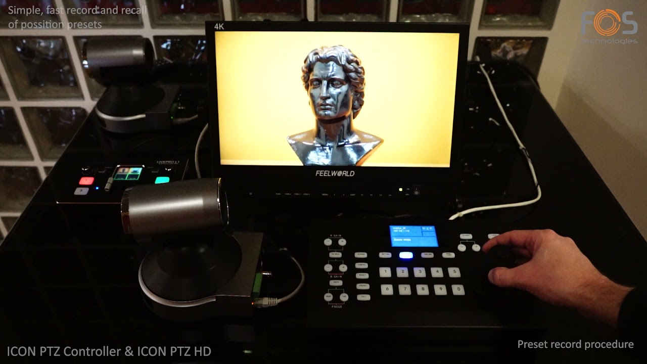 FOS ICON PTZ HD camera and ICON PTZ Controller - YouTube