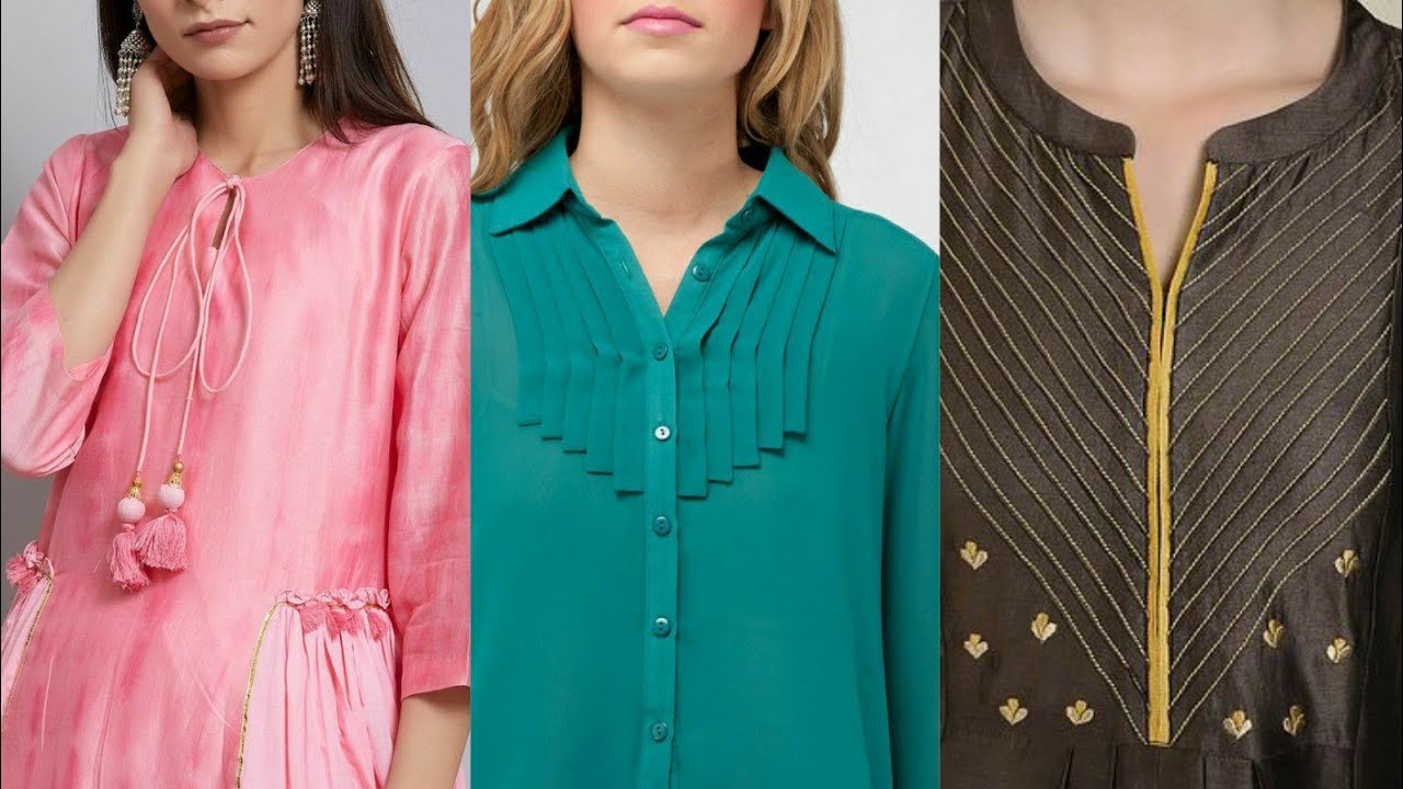 Latest and useful neck designs // Beautiful neck designs - YouTube