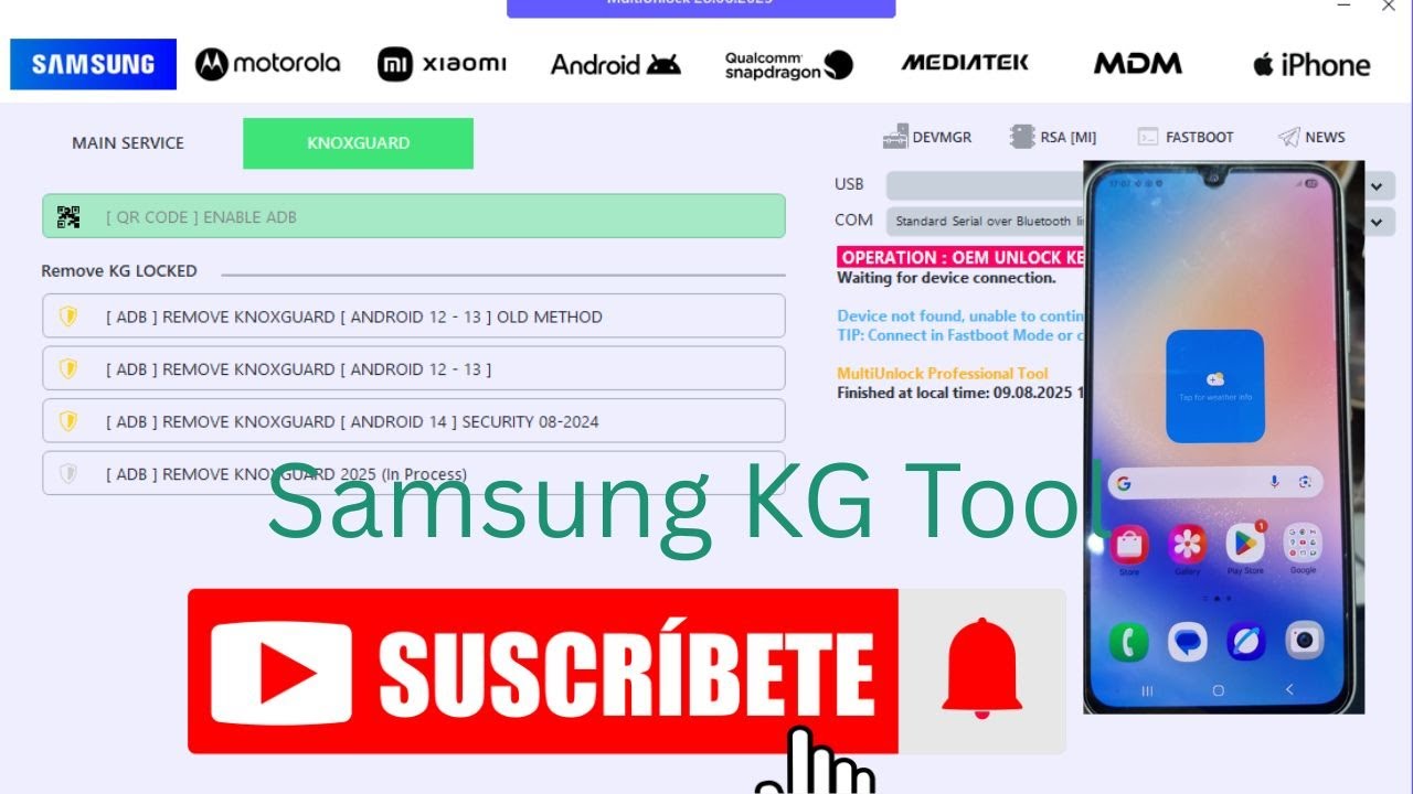Samsung KG/MDM/Knox Lock Remove Tool Permanent KG Remove 2025 - YouTube