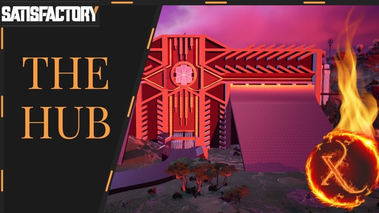Satisfactory showcase: The Super hub - YouTube