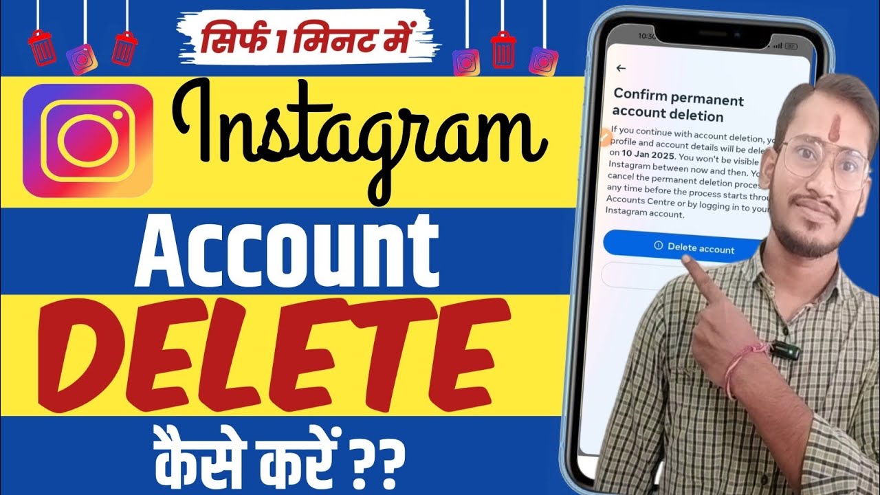 Instagram Account Delete Kaise Kare Permanently | How To Delete ...