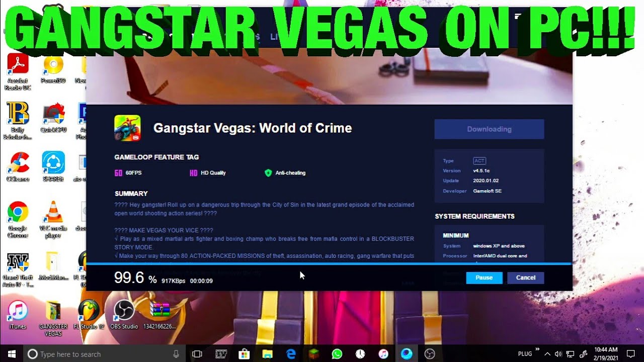 How To Play Gangstar Vegas On PC - YouTube