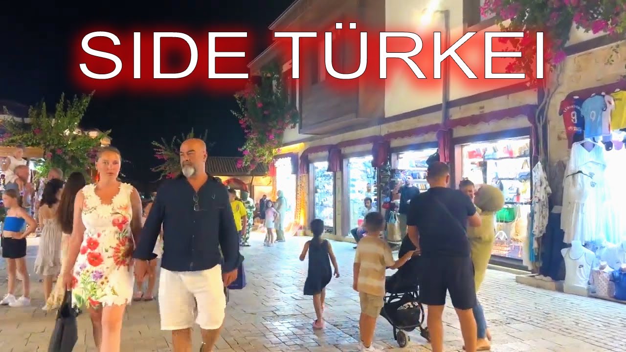 Side Turkey - 🇹🇷 Beautiful Walking Tour of Side Old Town 2 August 2024 ...